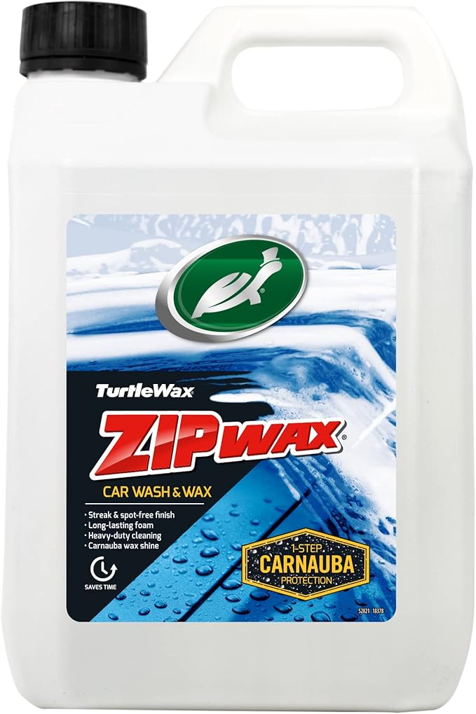 Turtle Wax 52821 Zip Wax Super Concentrated Car Wash Shampoo & Wax 2.5 ...