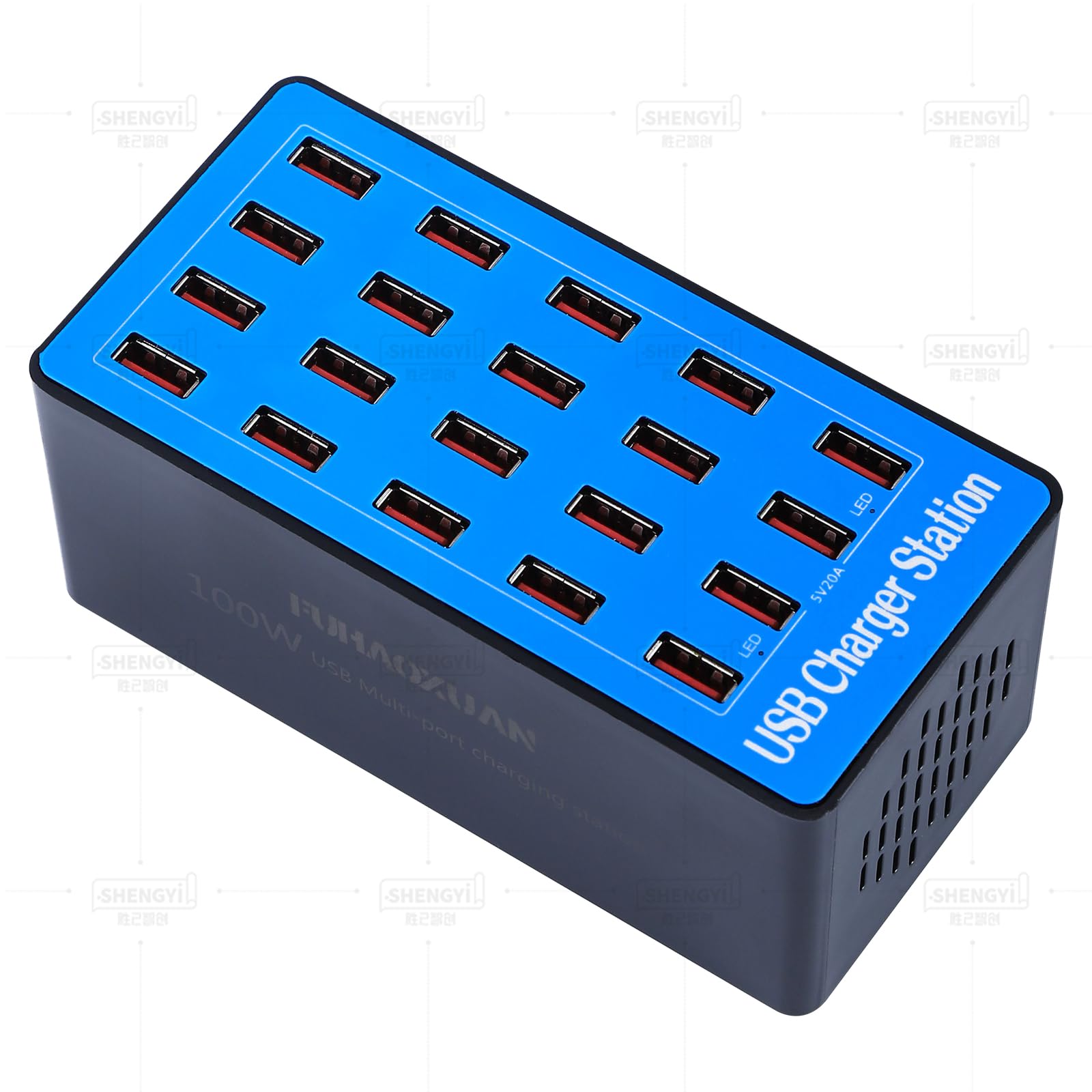 Amazon.com: USB Charging Station,100W 20-Port Multi Device Charger with ...