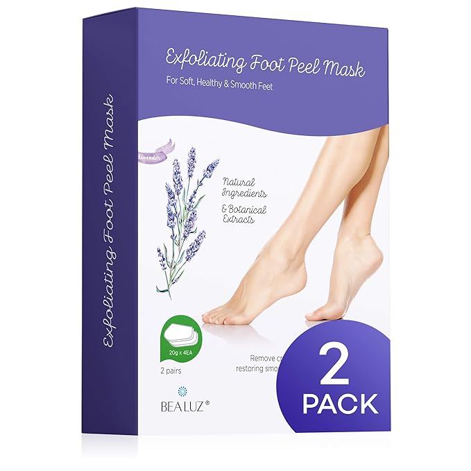Amazon.com: 2 Pairs Foot Peel Mask Exfoliant for Soft Feet in 1-2 Weeks ...