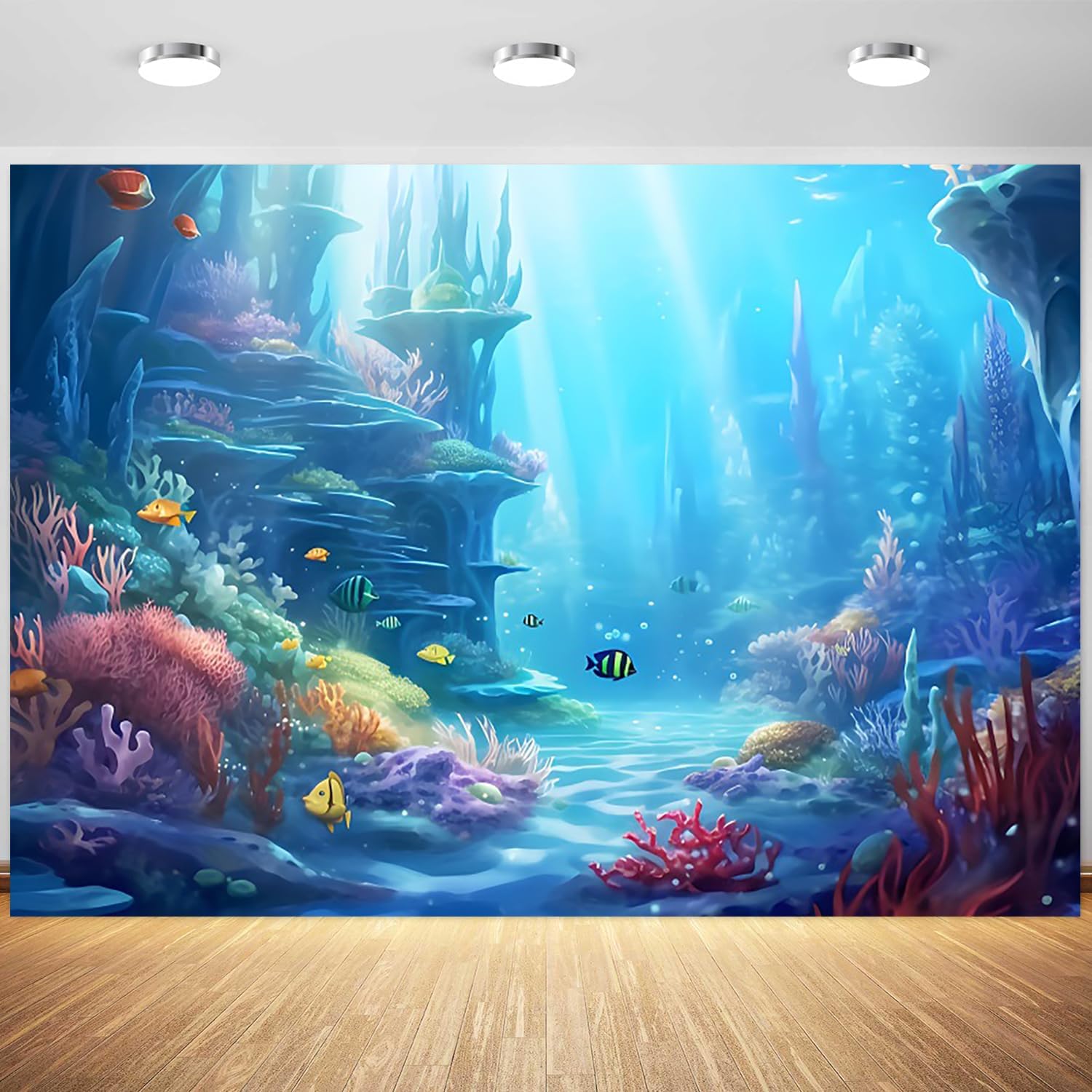 Amazon.com : 7x5ft Under The Sea Backdrop Blue Ocean Underwater World ...