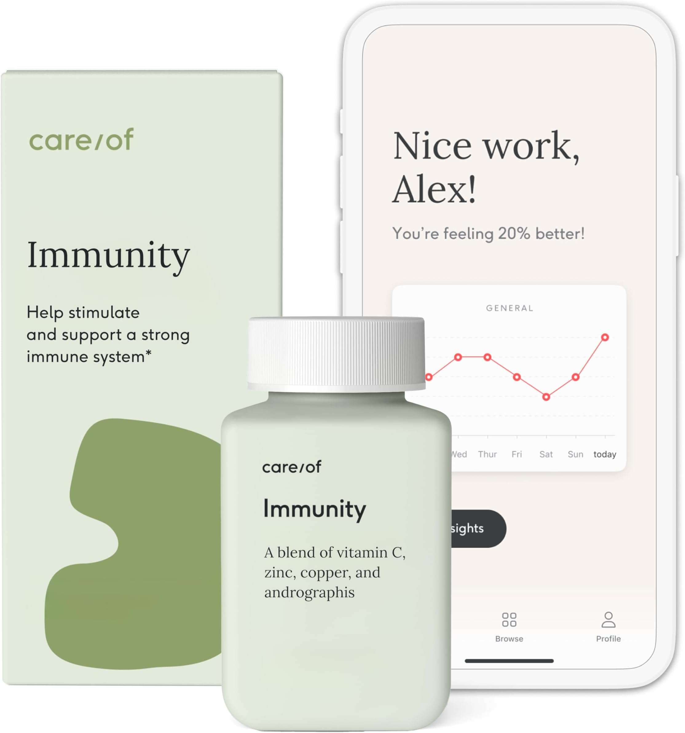 Amazon.com: Care/of Immune Support Supplement - Immunity Vitamins and ...