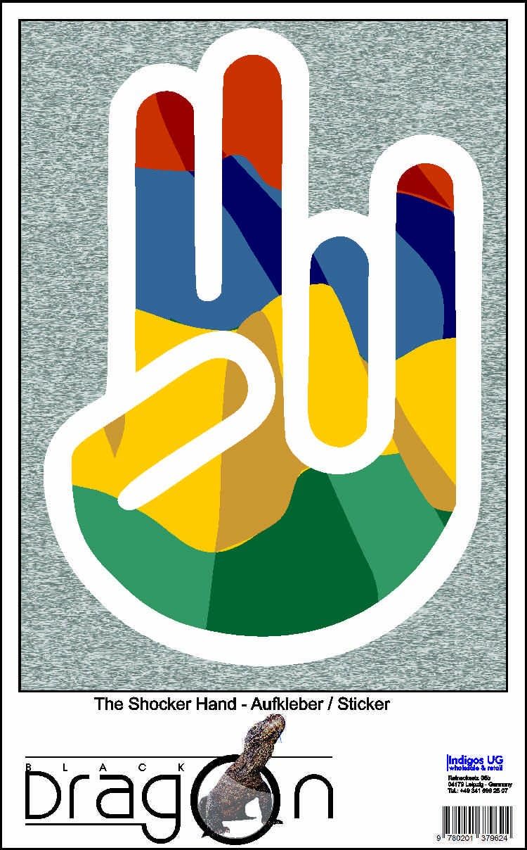 Amazon.com: INDIGOS UG The Shocker Hand Decal Sticker Phone Skin 70x50 ...