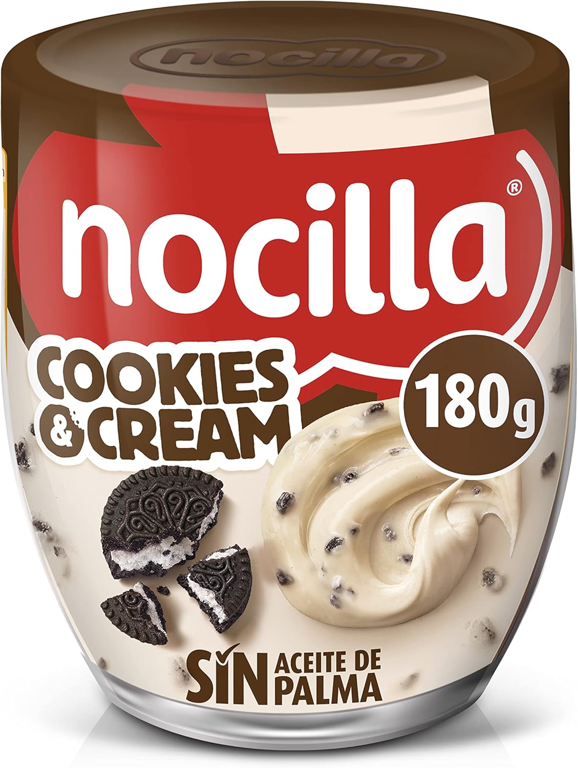 Nocilla Cookies & Cream, Vaso 180g : Amazon.es: Alimentación y bebidas