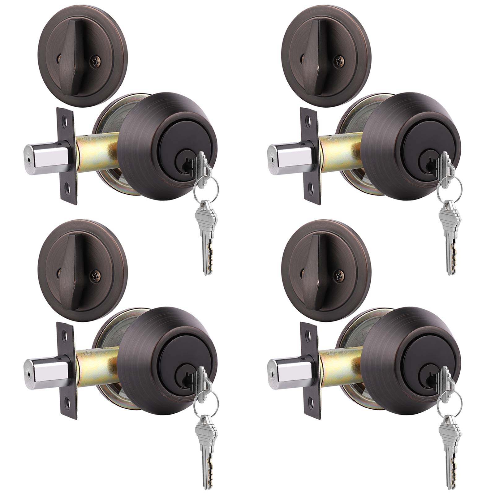 Snapklik.com : Gobrico Single Cylinder Deadbolt Locks For Entry Front ...