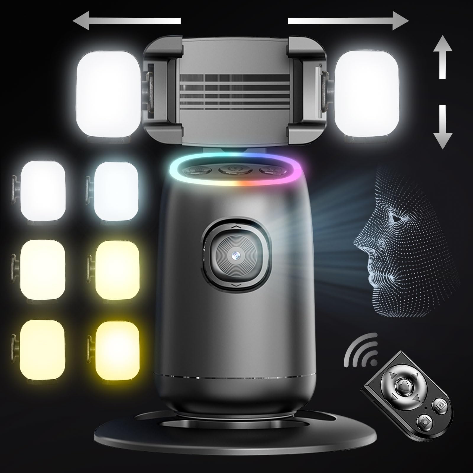 Amazon.com: Auto Tracking Holder Mount, TELESIN 360 Smart Face ...