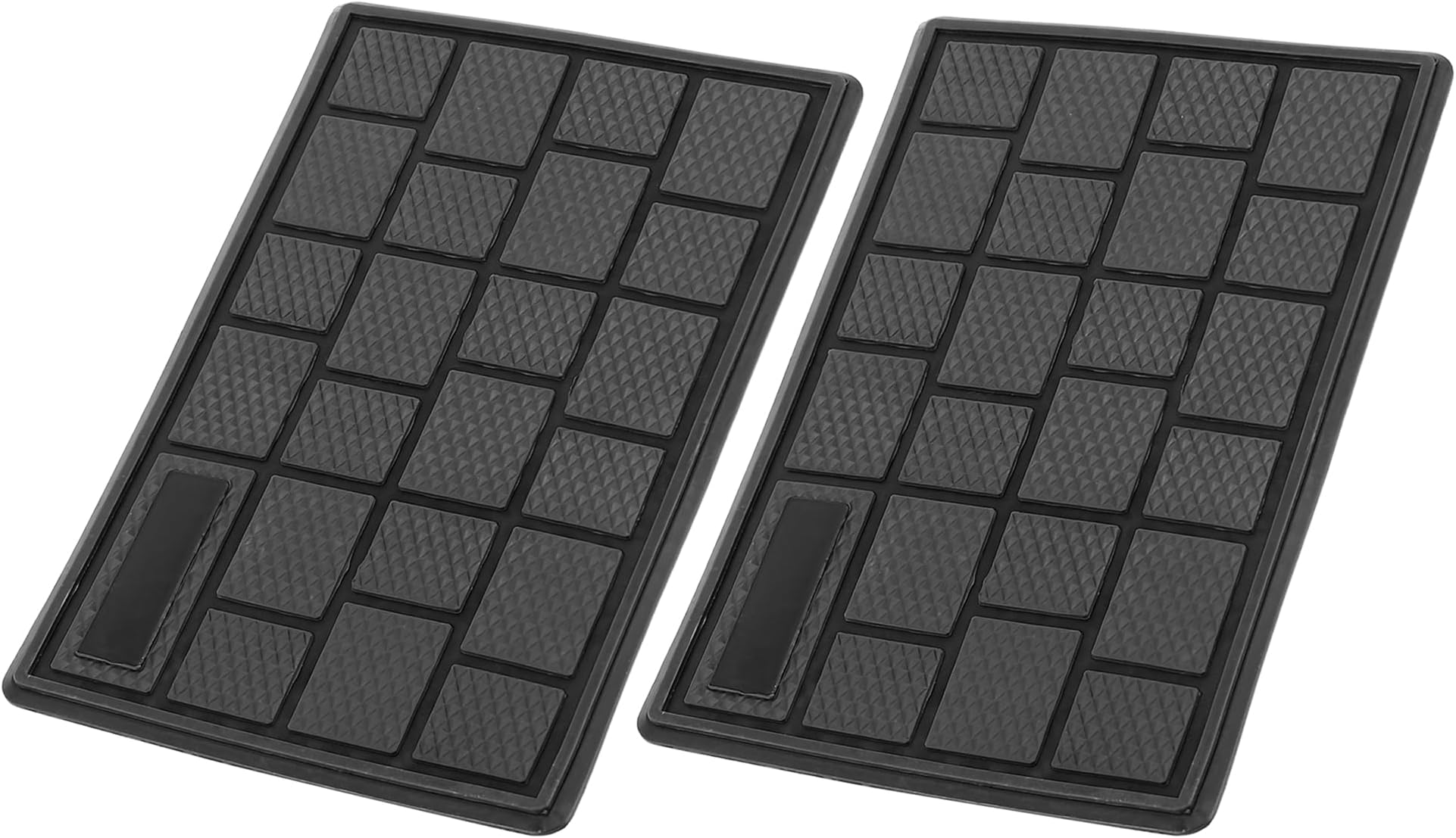 X AUTOHAUX 2pcs Car Floor Mat Foot Heel Plate Cover Carpet Pedal PC PVC ...