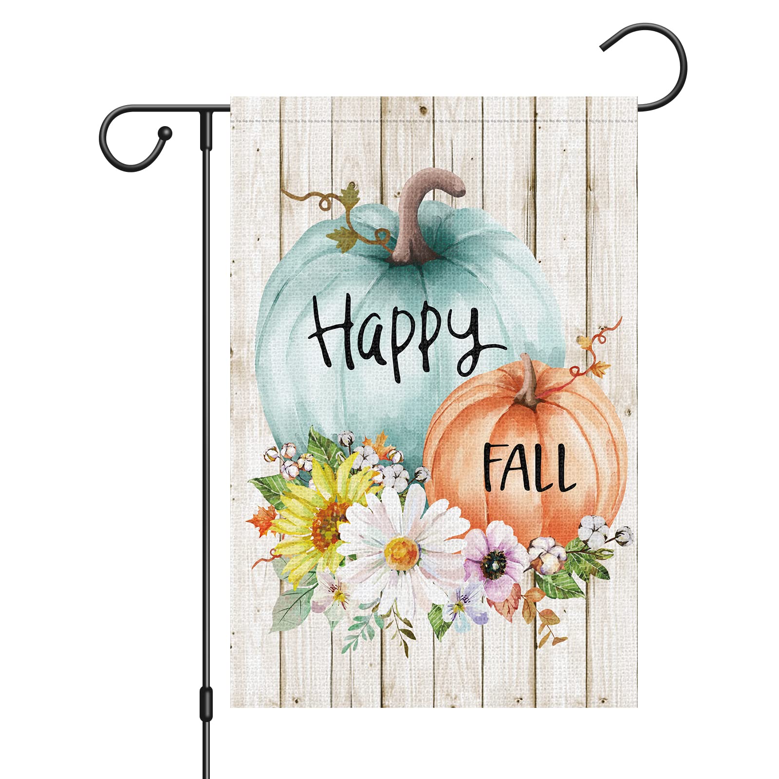 Amazon.com : Louise Maelys Happy Fall Garden Flag 12x18 Double Sided ...