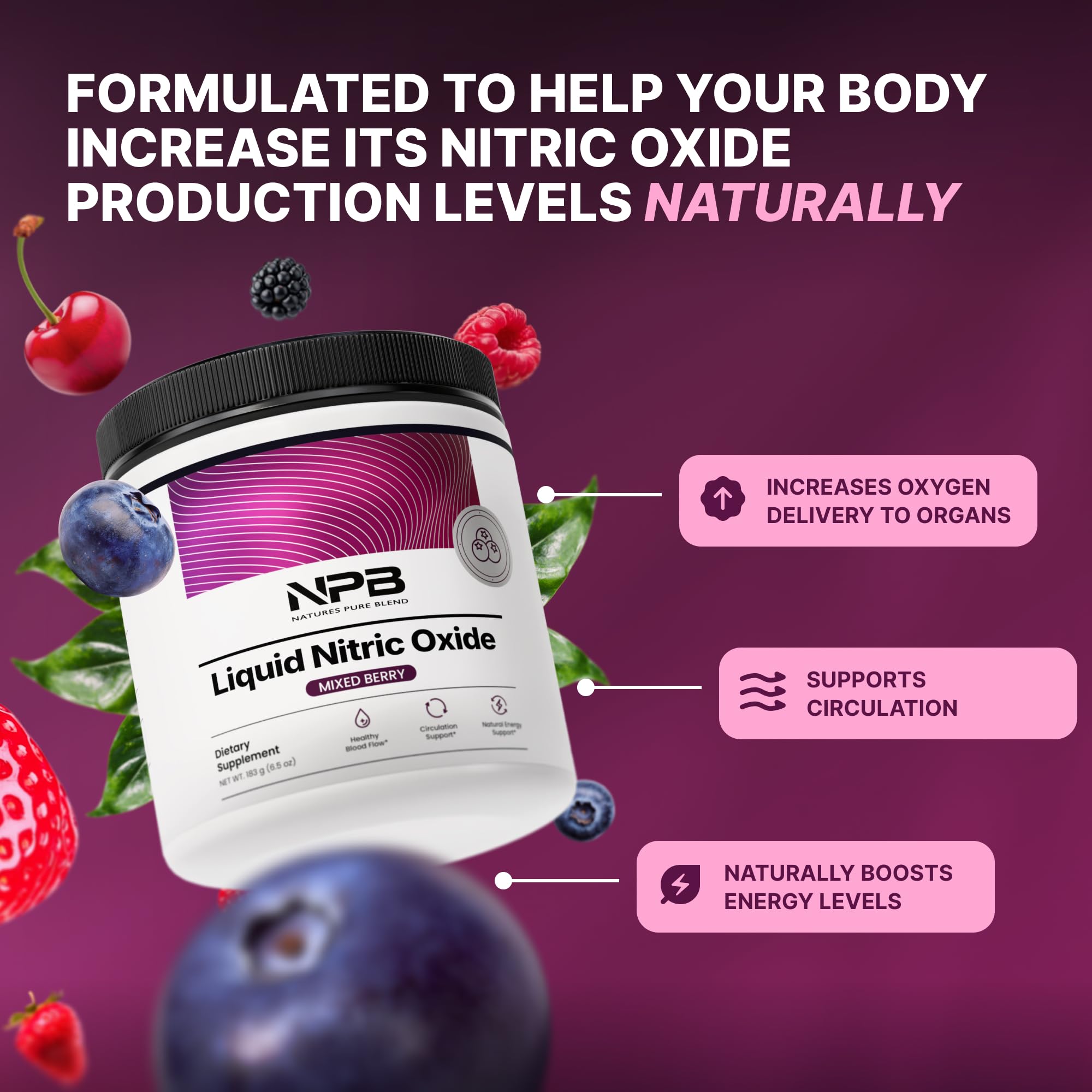 Snapklik.com : Natures Pure Blend Liquid Nitric Oxide Supplements For ...