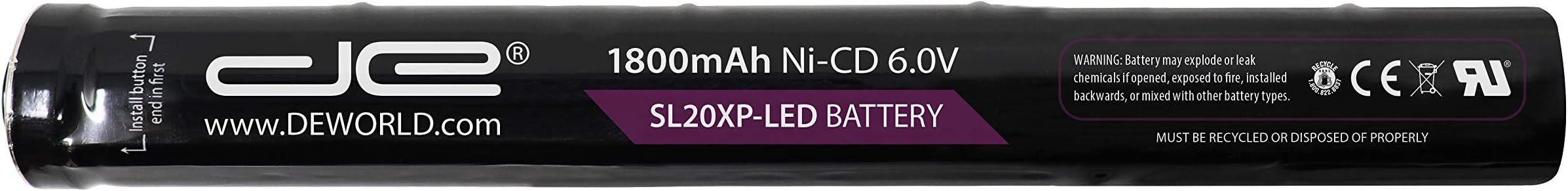 Digital Energy 77175 Rechargeable Replacement Battery for Streamlight ...