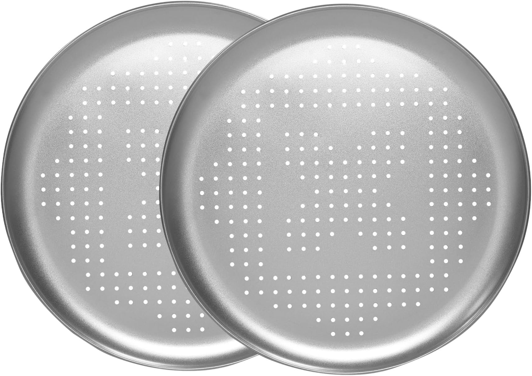 Amazon.com: OvenStuff Uncoated 16-inch Pizza Crisper Pans, Set of Two ...