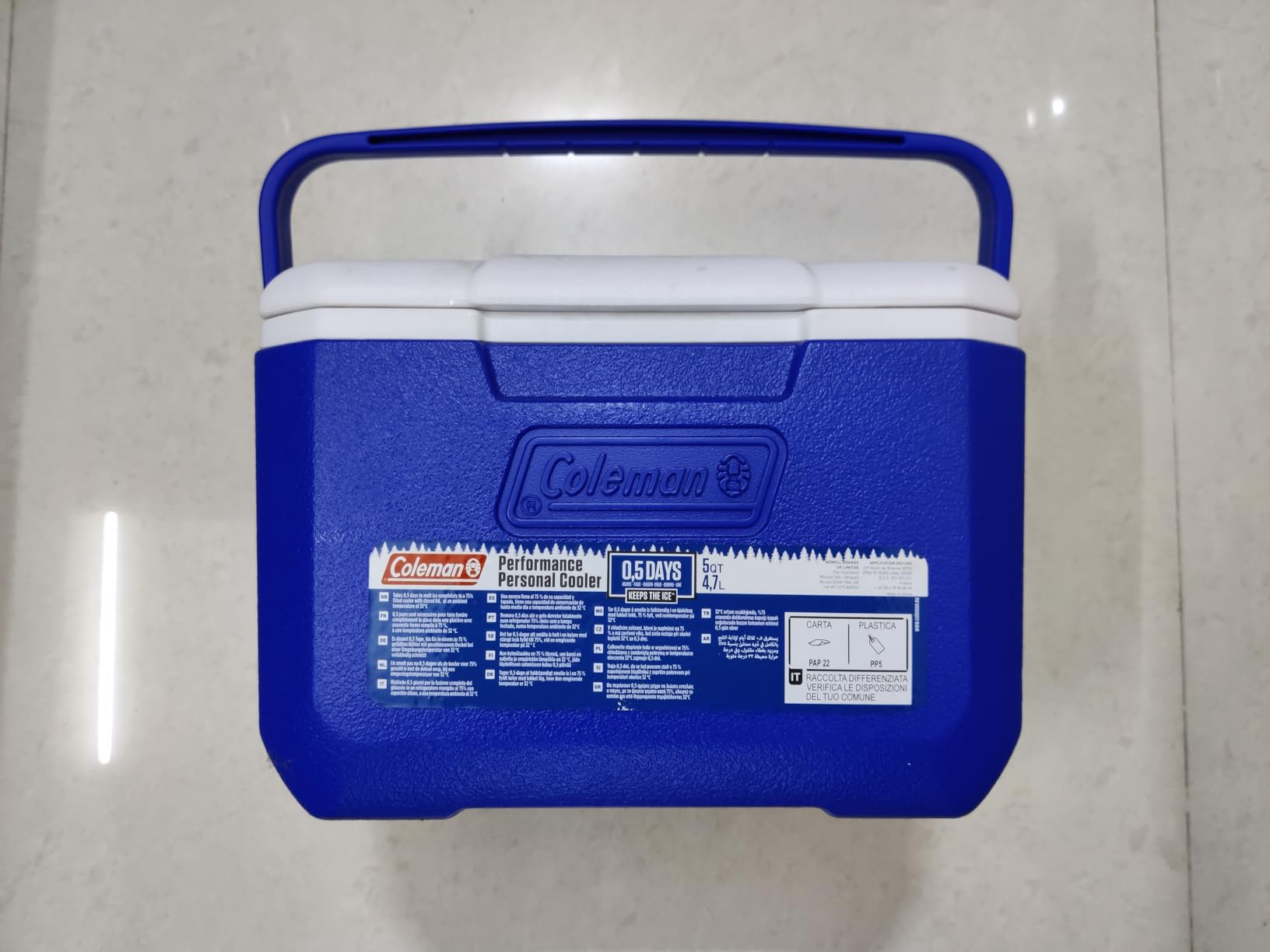 Coleman 5 QT Ice Box (4.7 Liter) with Storage Capacity - 6 Cans and Ice ...