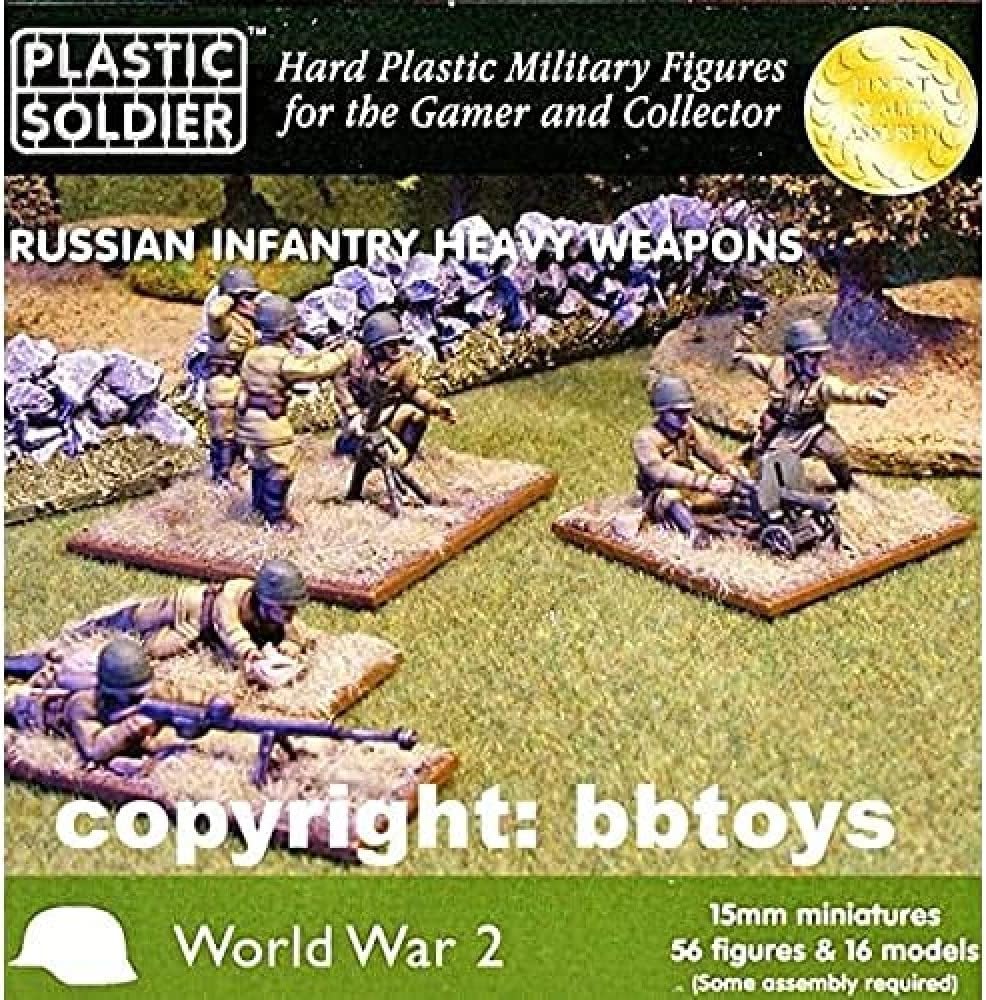 Plastic Soldier Russian Heavy Weapons 15 mm Miniature : Amazon.co.uk ...