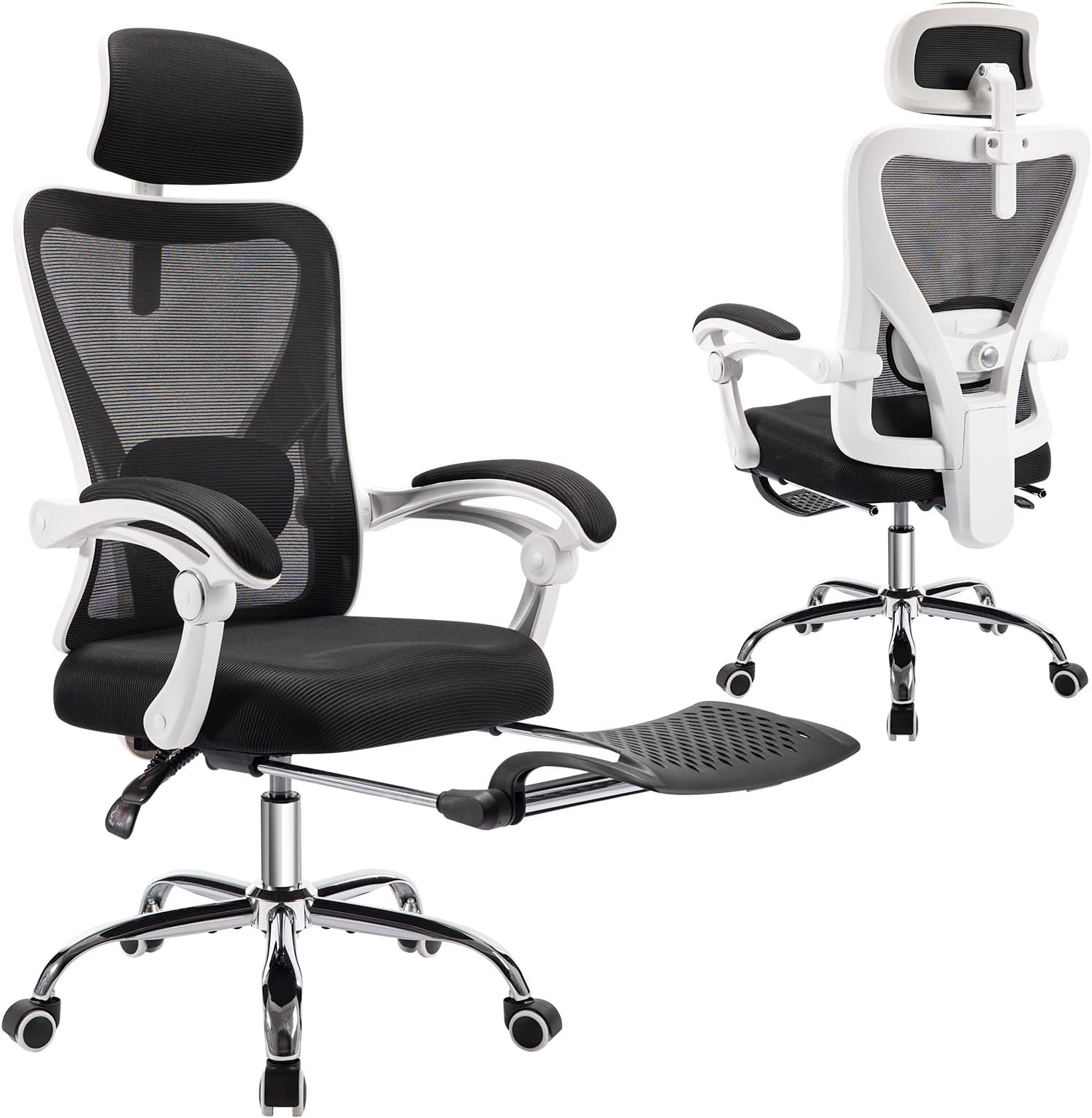 Amazon.com: ACCHAR Ergonomic Office Chair, Reclining Mesh Chair ...