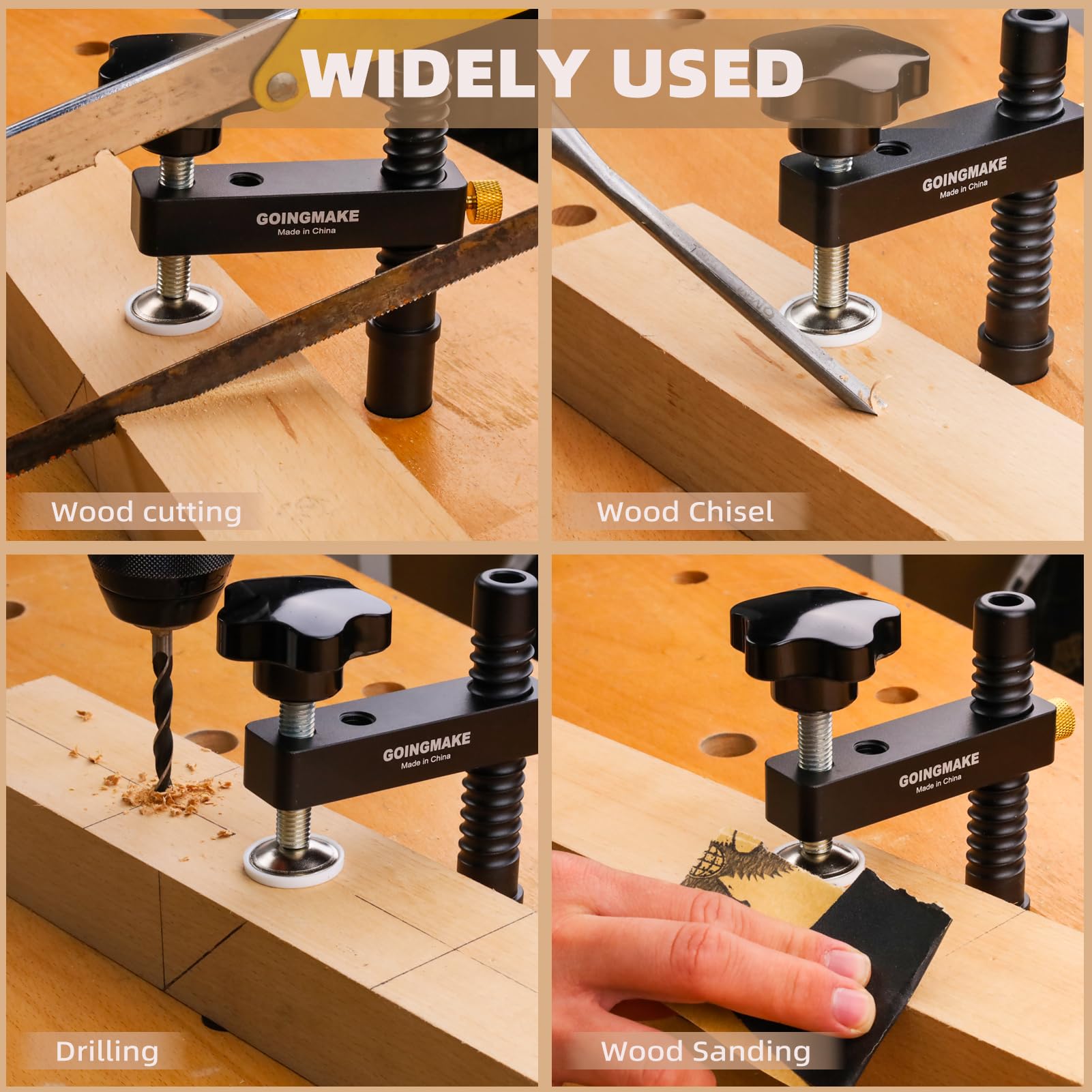 Snapklik.com : GOINGMAKE Bench Dog Clamp,20mm Bench Dog Hole Clamps For ...