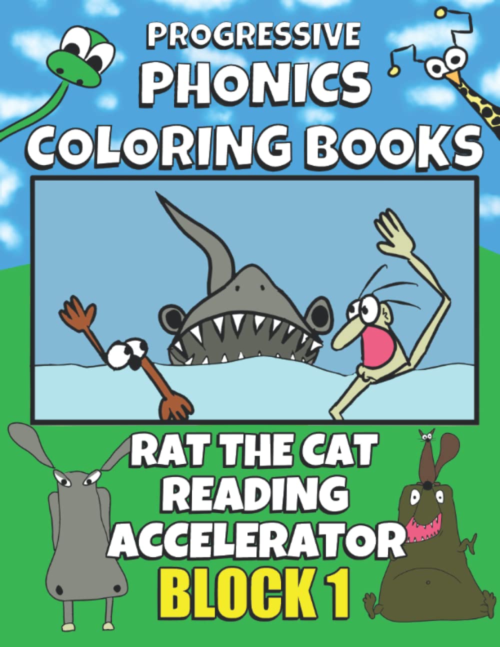 Amazon.com: Progressive Phonics Coloring Books: Block 1 Rat The Cat ...