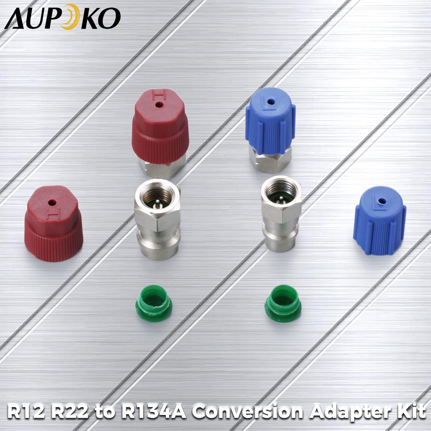 Aupoko R12 R22 to R134A Conversion Adapter Kit - Retrofit Valve Fitting ...