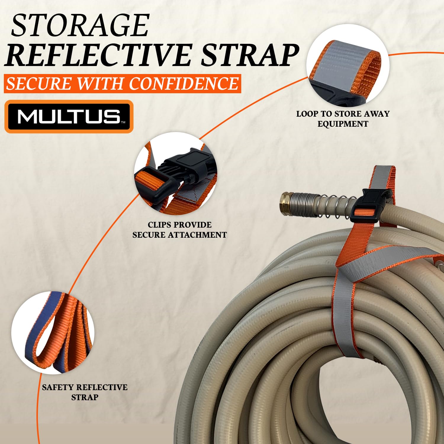 Snapklik.com : MULTUS Safety Reflective Adjustable Storage Strap For Home Shop Garage To ...