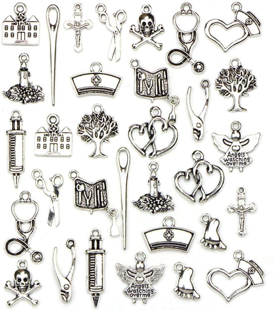 Amazon.com: Kinteshun Hospital Medical Nurse Charms,Doctor Stethoscope ...