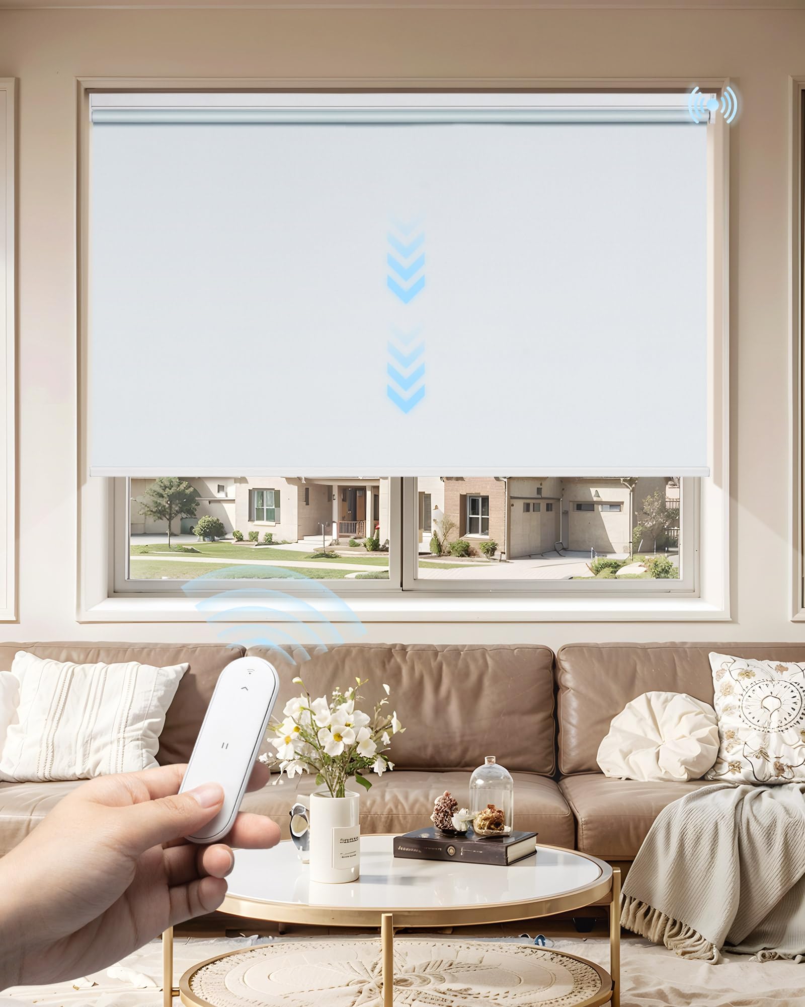 Amazon.com: JaeJaes Motorized Roller Shades with Remote Control ...