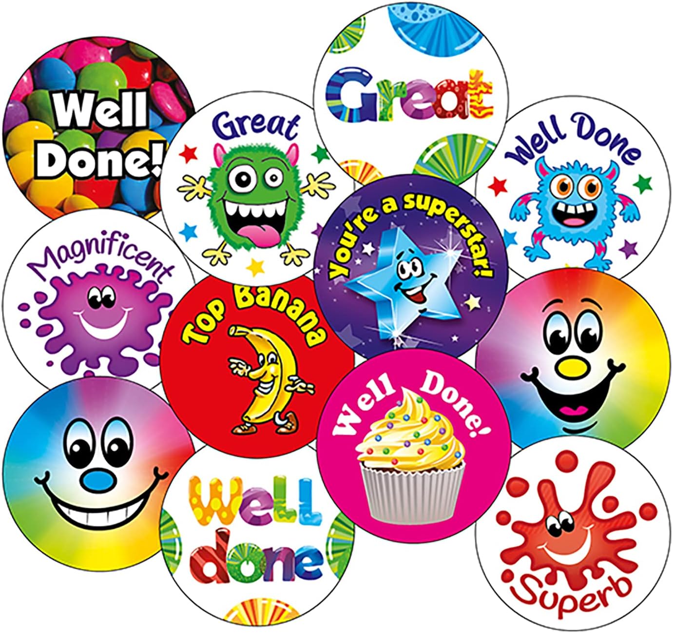 160 Mixed Scented Smelly Motivational Childrens Pupils School Teachers ...