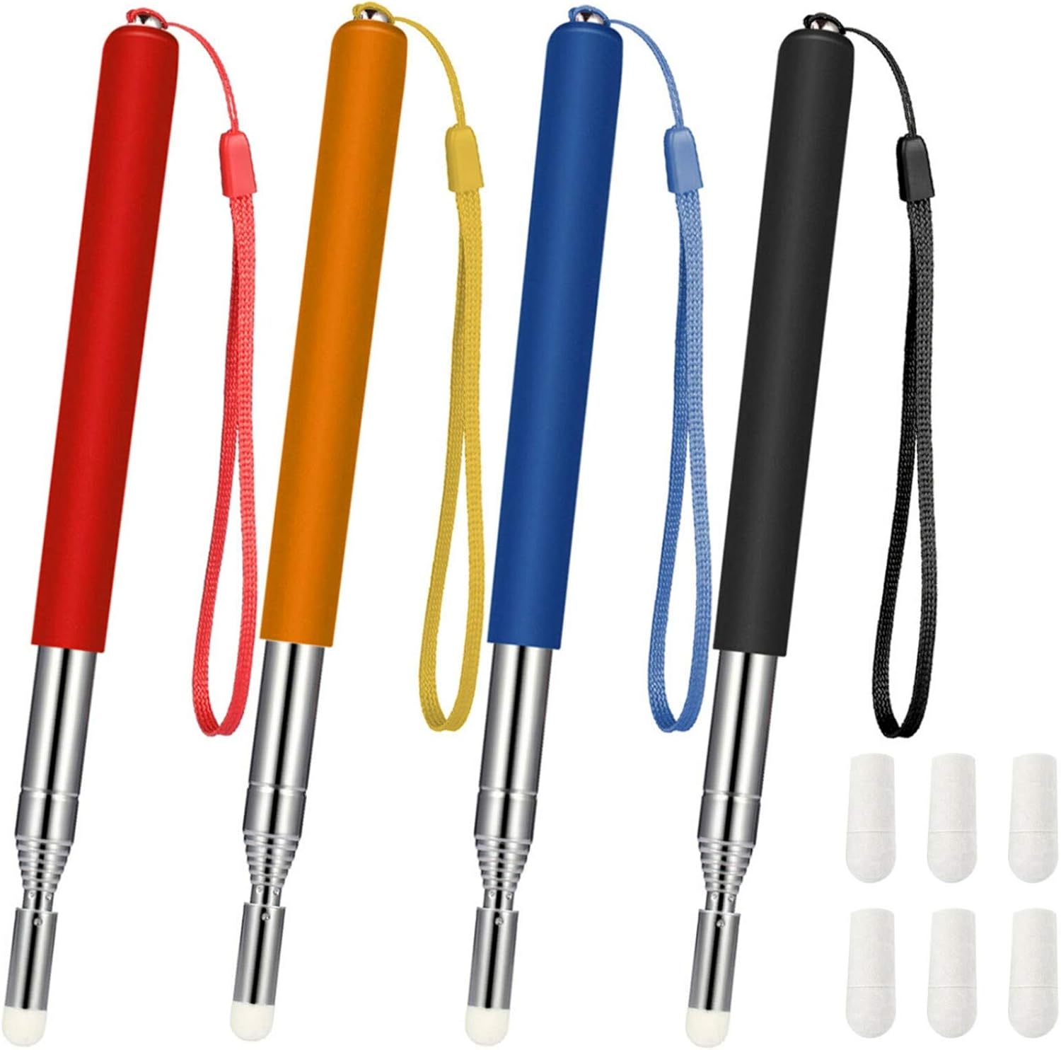 Amazon.com : Chinco 4 Pieces Retractable Teacher Pointer for Classroom ...