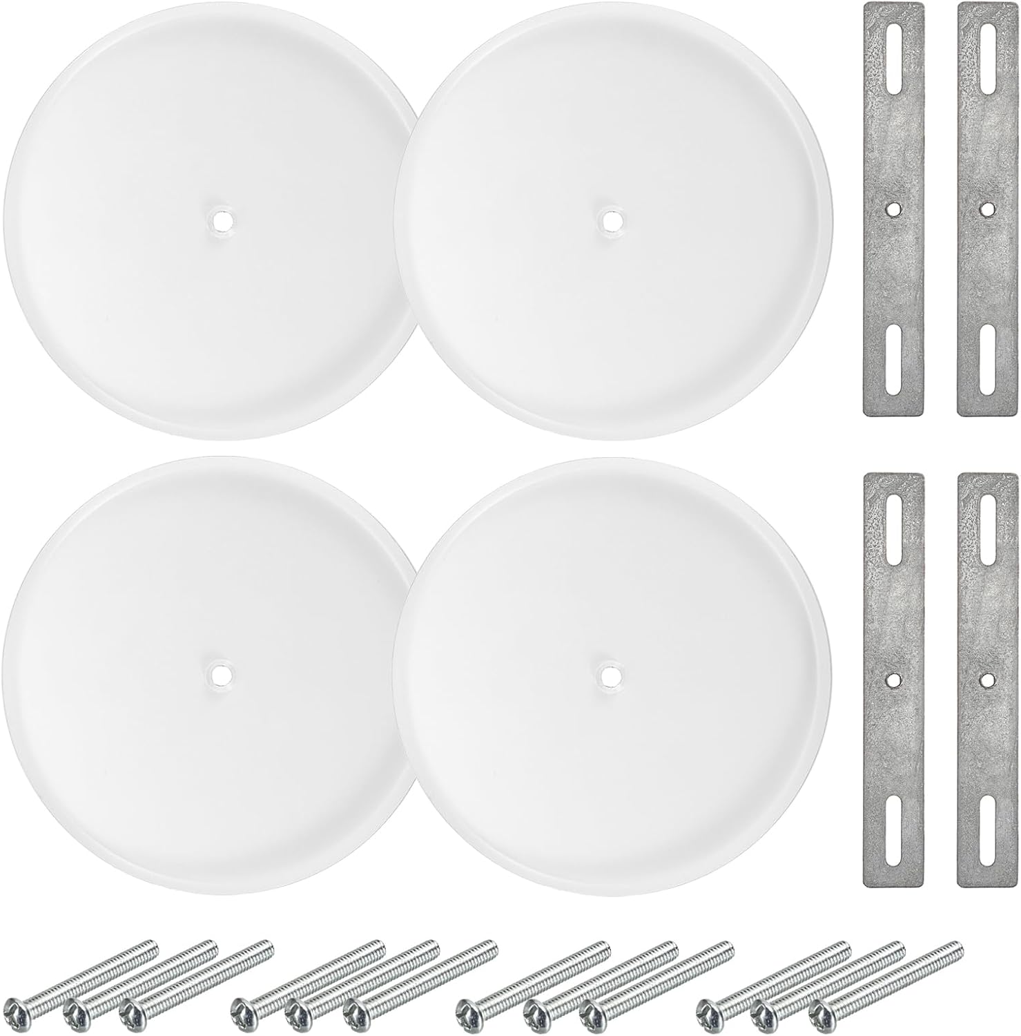 OwnMy 4 Pack 5 Inch Ceiling Cover Plate Round Electrical Box Cover Wall ...