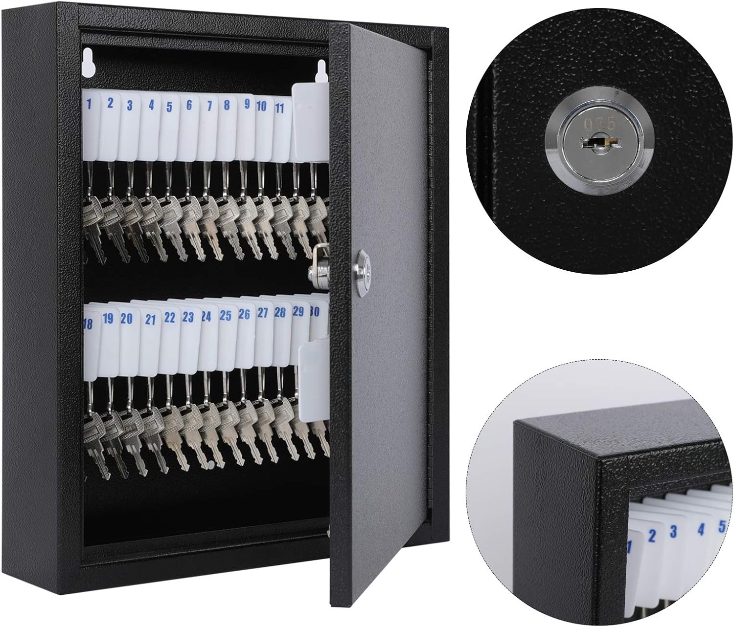 KYODOLED Key Storage Lock Box with Key,Locking Key Cabinet,Key ...