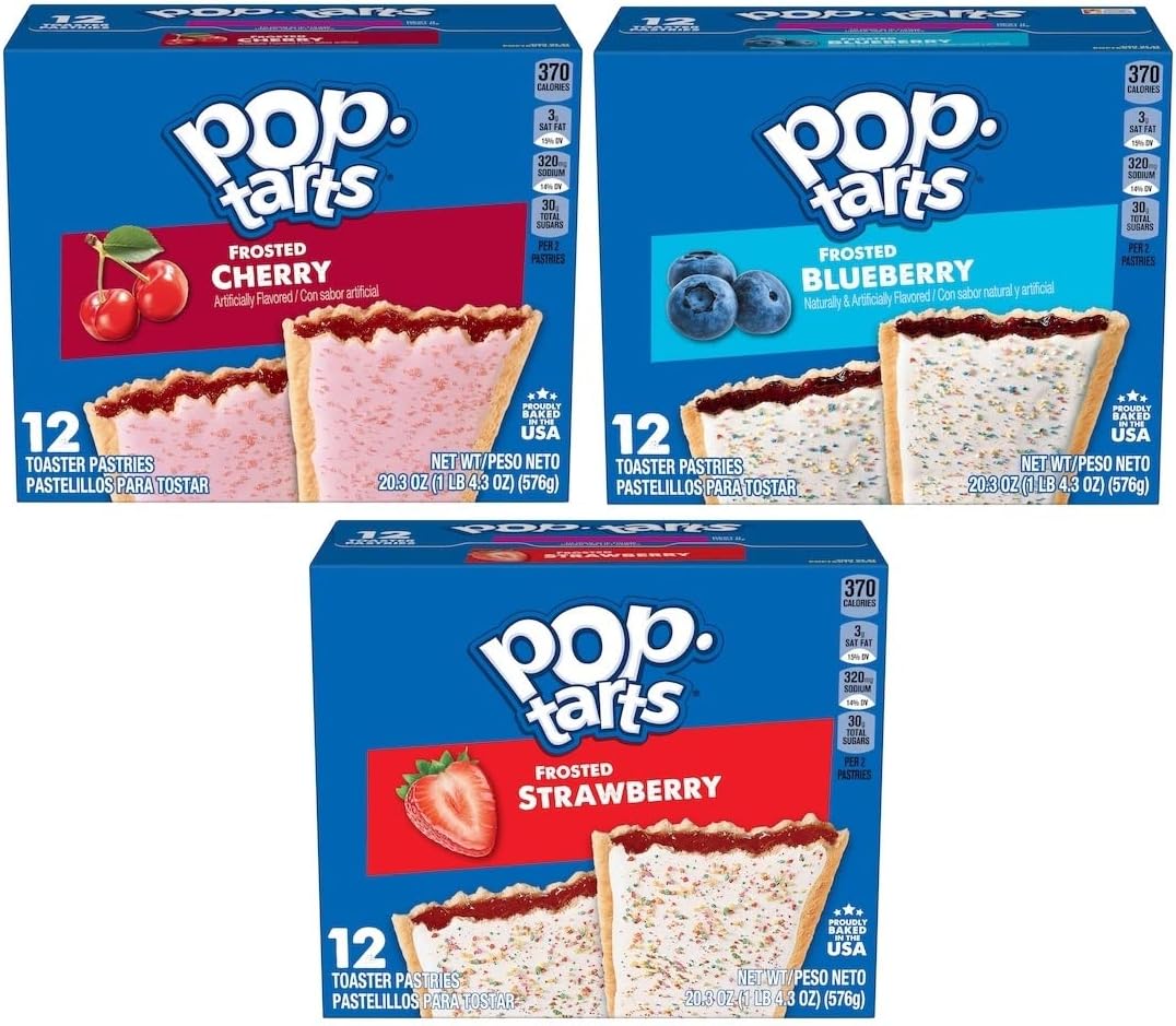 Amazon.com : Pop-Tarts Toaster Pastries, Breakfast Foods, Kids Snacks ...