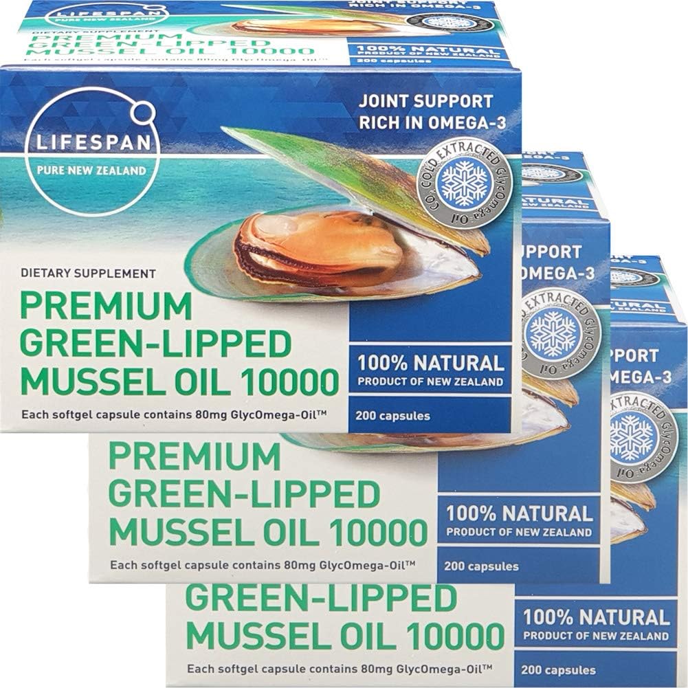 Amazon.com: Green-Lipped Mussel Oil 10000 200capsule Joint-Supplement ...