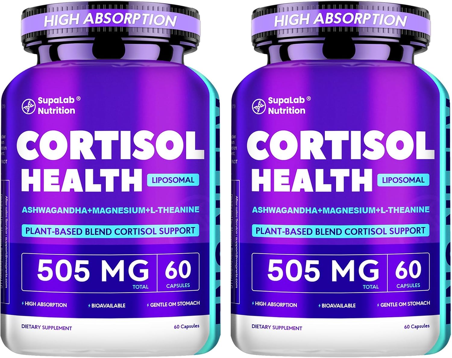 Amazon.com: Cortisol Health Herbal Capsule|Magnesium Blend, L-Theanine ...