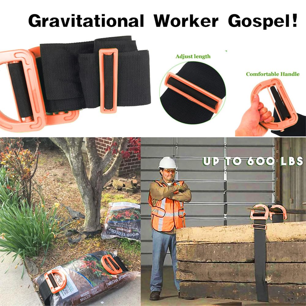 Weight Lifting Straps Two-person Lifting System 2-Pack Heavy Duty ...