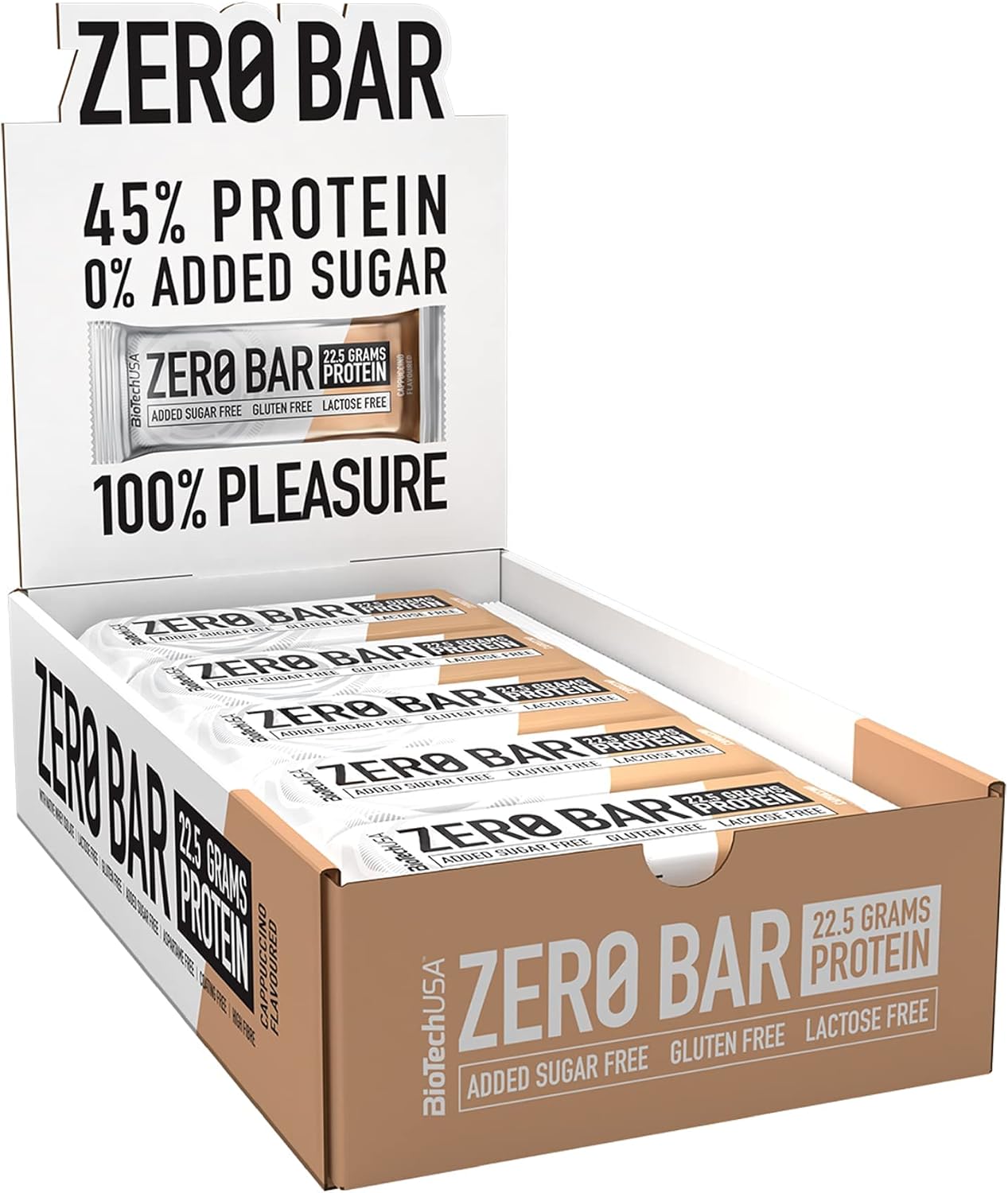 BioTechUSA Zero Bar Protein Snack - Low Sugar & Lactose-Free | Crispy ...
