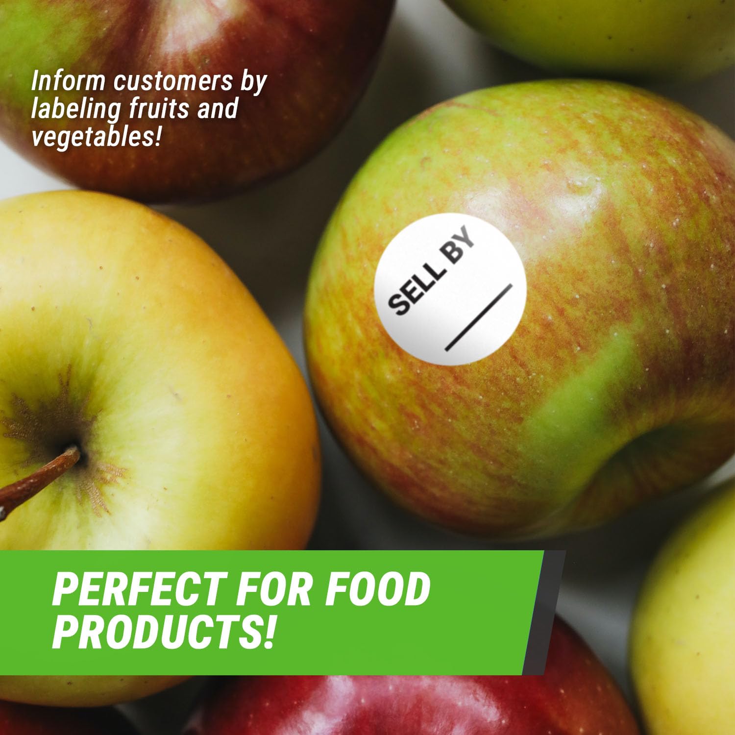 Snapklik.com : Sell By/Expiration Date Labels (1.5 Inch, Round - 300 ...