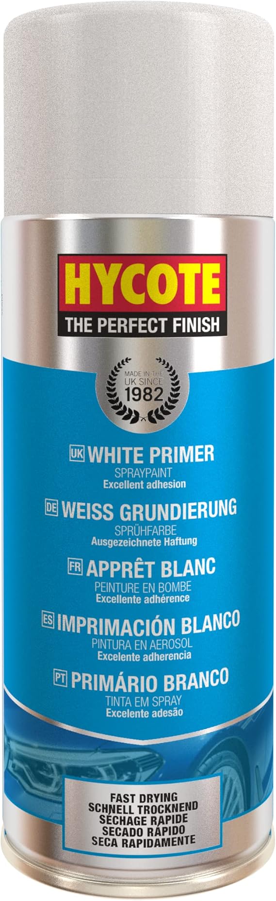 Hycote Fast Drying Aerosol Car Spray Paint, White Primer, 400 ml ...