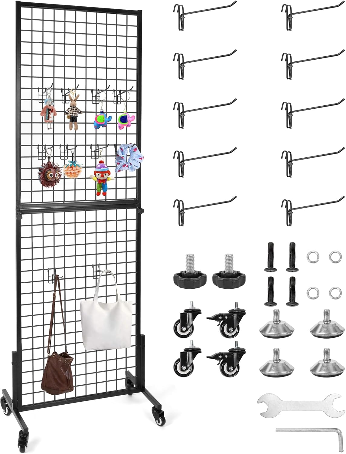 Amazon.com: BEAMNOVA Grid Wall Panels 2' x 6' Ft Wire Grid Panel with ...