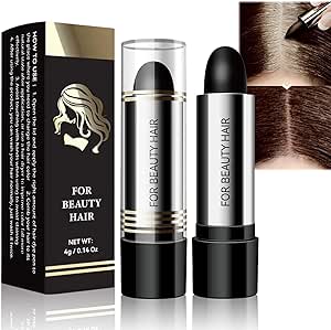 Black Hair Dye Pen - Root Touch-Up Stick for Grey Hair - Semi-Permanent ...