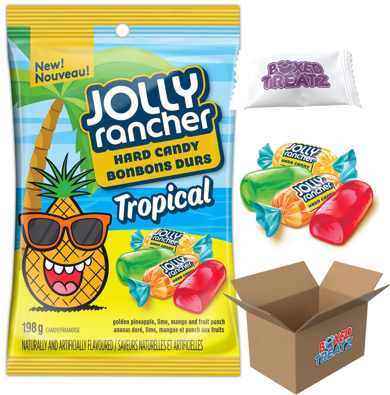American Hard Candy Tropical Hard Candy Sweets Bag (6 X 184g) American ...