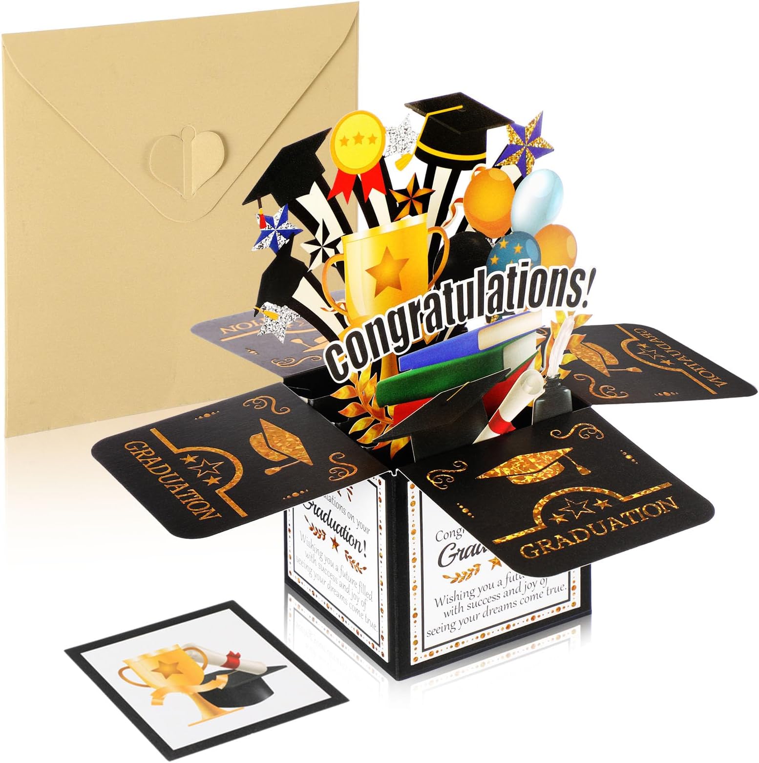 Amazon.com : 2024 Graduation Popup Card Graduation Congratulation Card ...