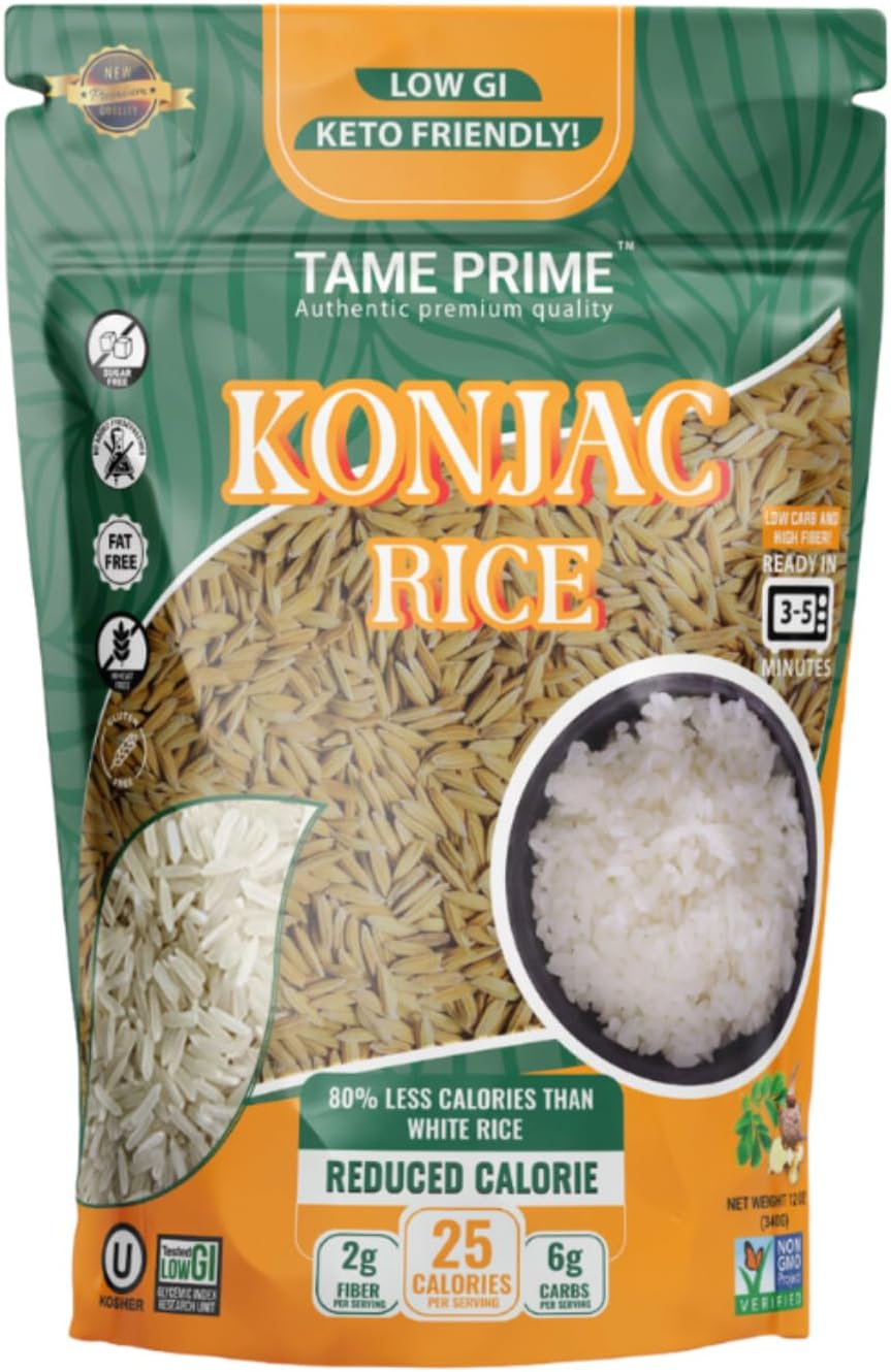 Amazon.com : Minecook White Konjac Rice Keto Rice, Plant-Based, Gluten ...