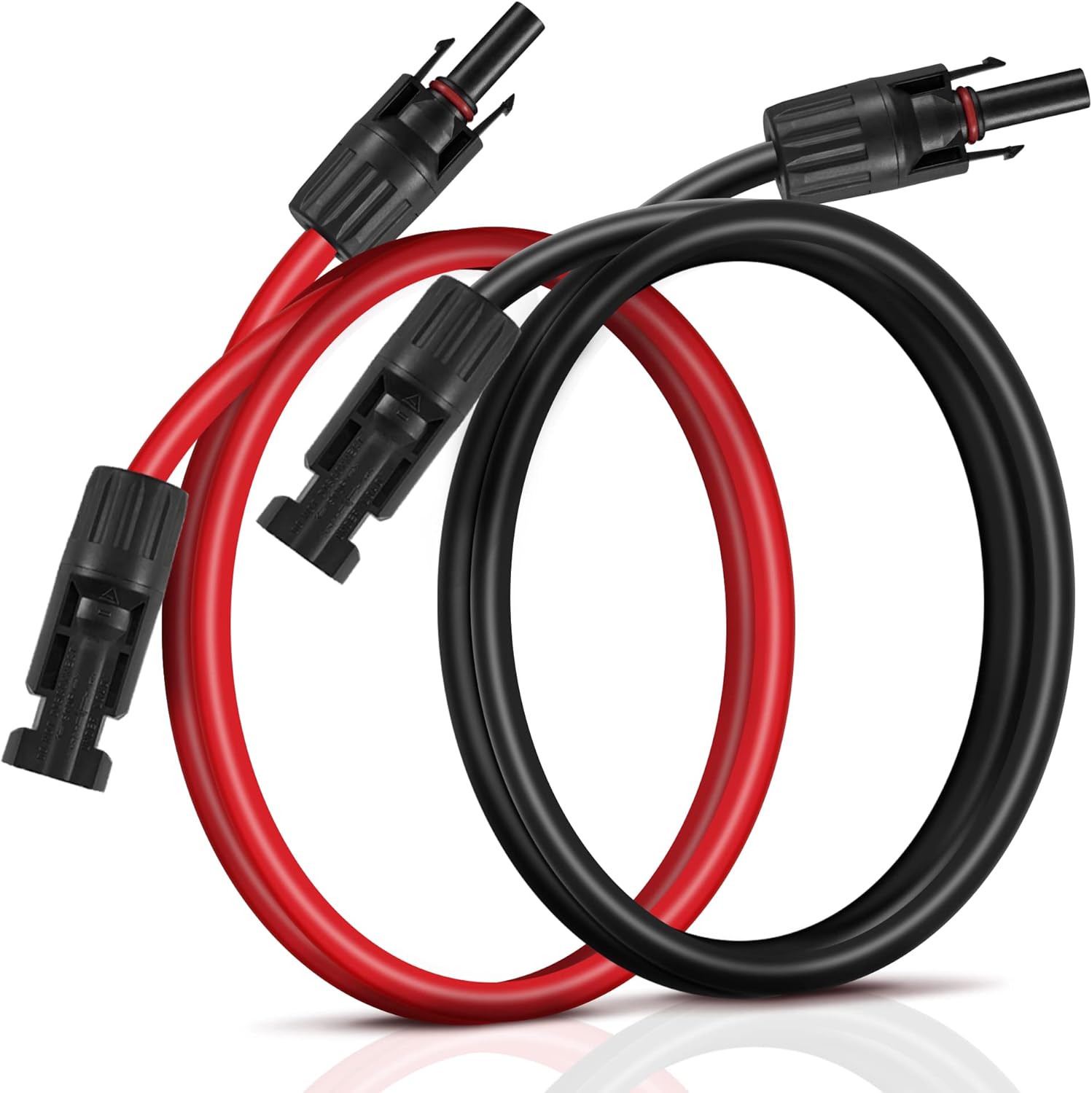 Amazon.com: SOYAN 3.3 Feet 10AWG Solar Extension Cables Fitted with ...