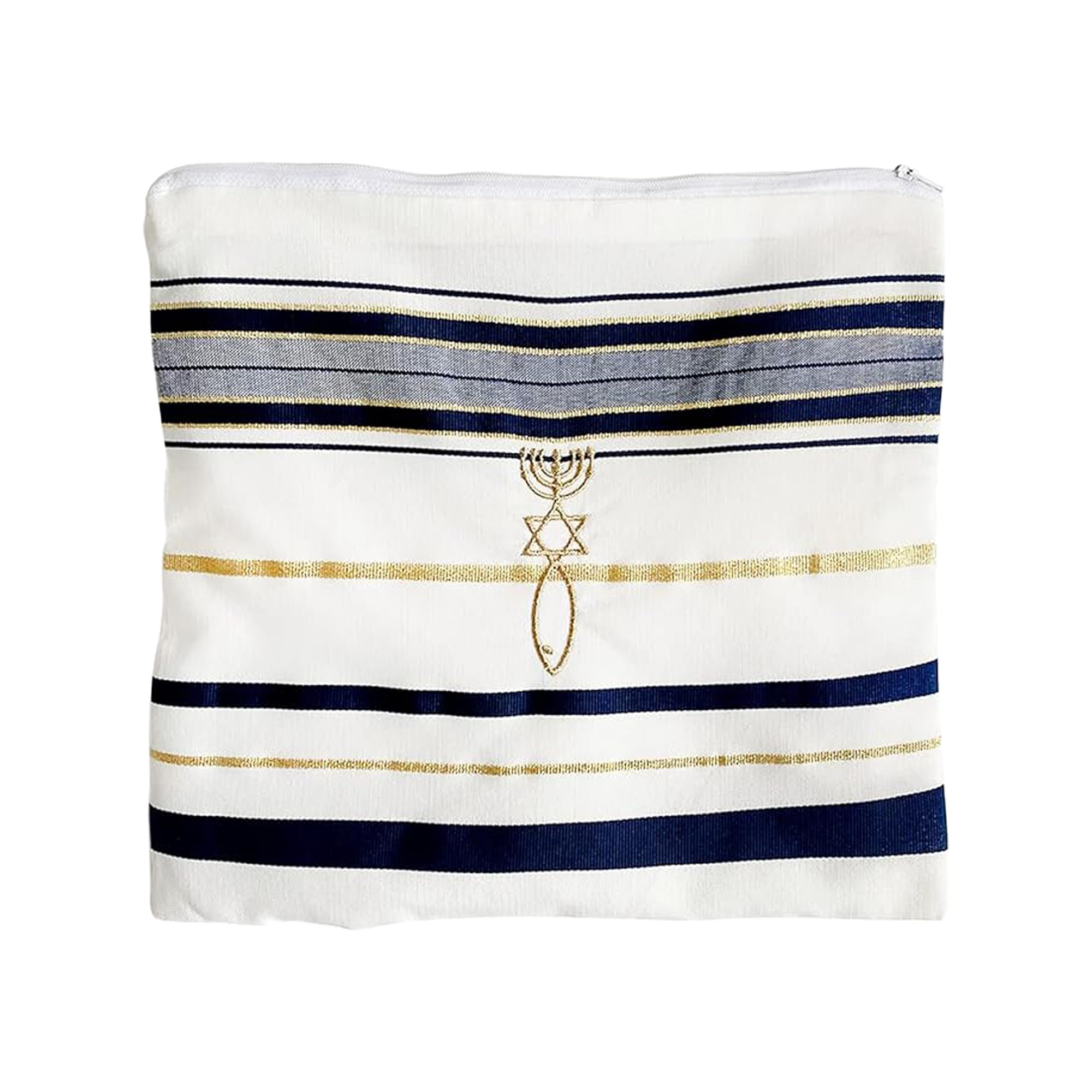 Messianic Robe / Jewish Blue & gold Tallit Prayer Shawl Size 57-180 Cm ...