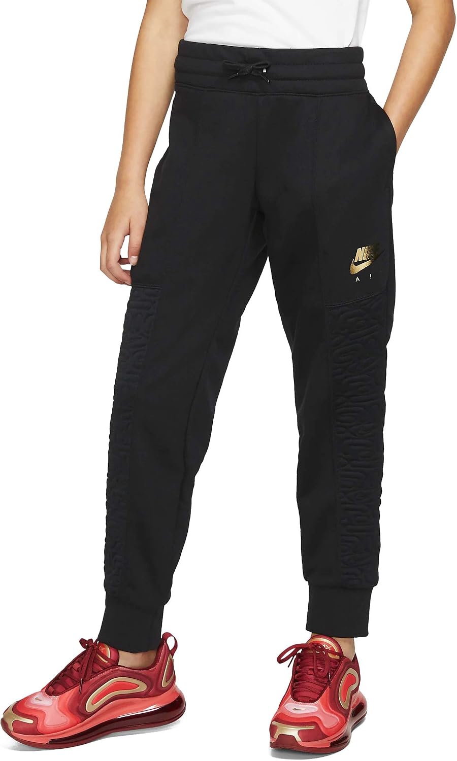 Amazon.com: Nike Kids Girl's NSW Air Fleece Pants (Little Kids/Big Kids ...
