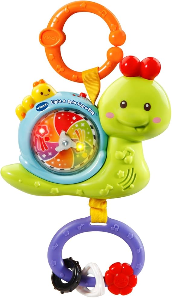 Amazon.com: VTech Light and Spin Tug-a-Bug : Toys & Games