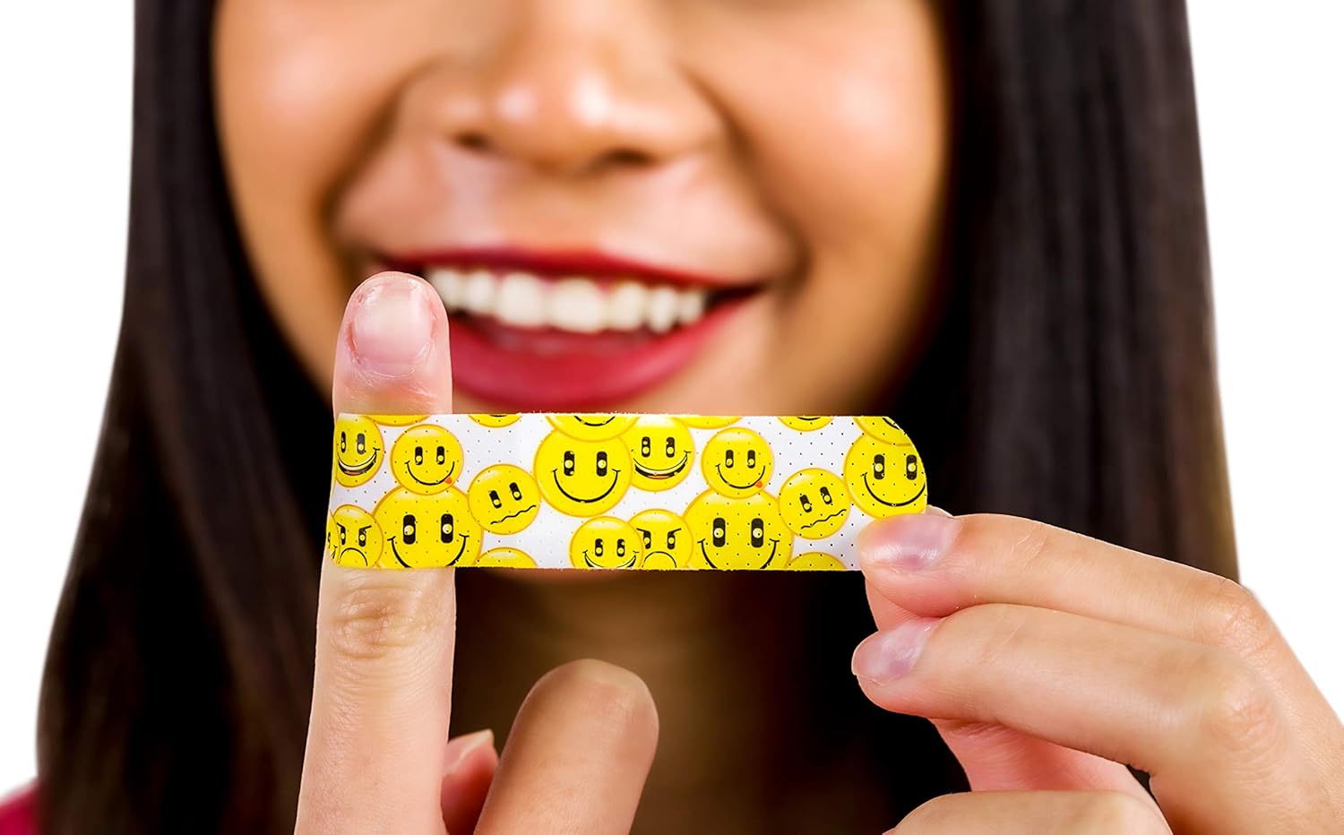 Amazon.com: Sterile Adhesive Stat Strip Emoji Bandages for Kids ...