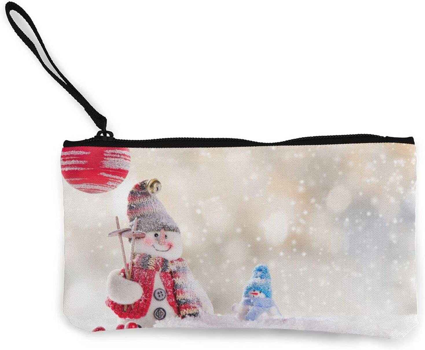 Snowman In Winter Coin Purse Wallet Bag Change Pouch Key Holder Zipper ...