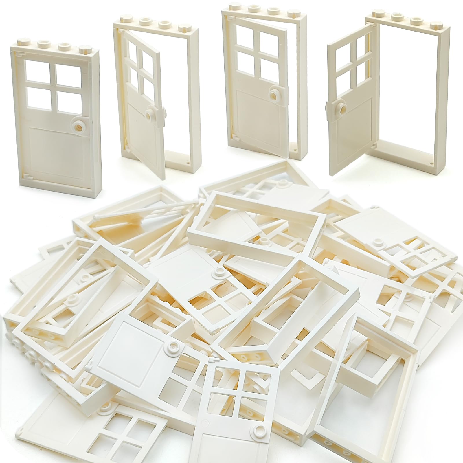 Amazon.com: 40PCS Doors and Frame Building Block Toys MOC Creative ...