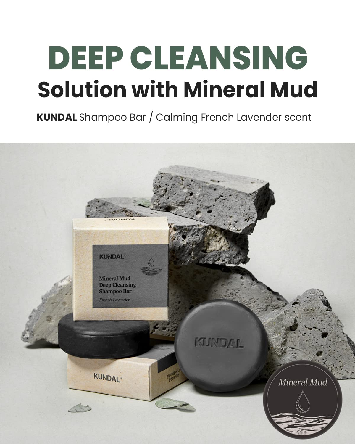Snapklik.com : Kundal Mineral Mud Deep Cleansing Eco Shampoo Bar French ...
