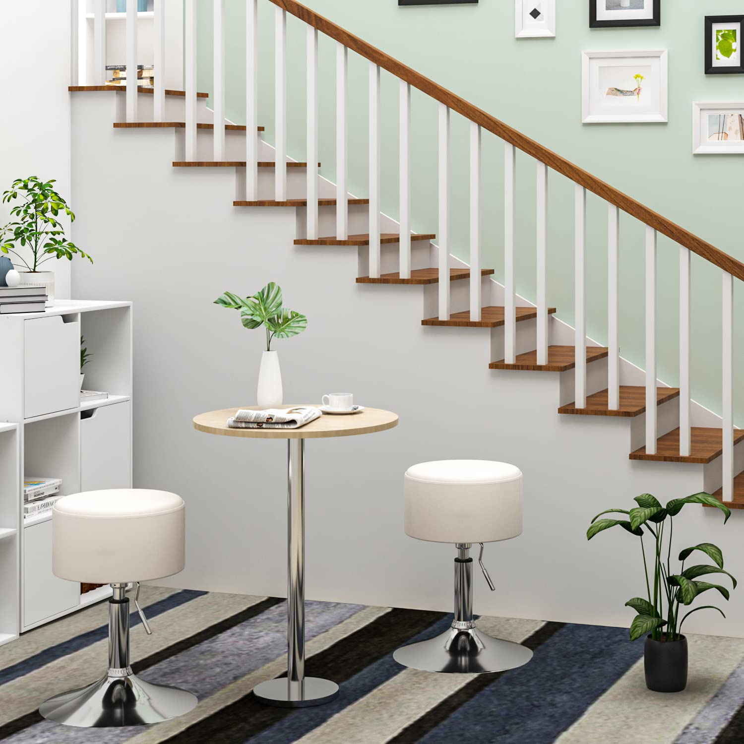 WOLTU Breakfast Kitchen Counter Bar Stool Chair Faux Leather Seat ...