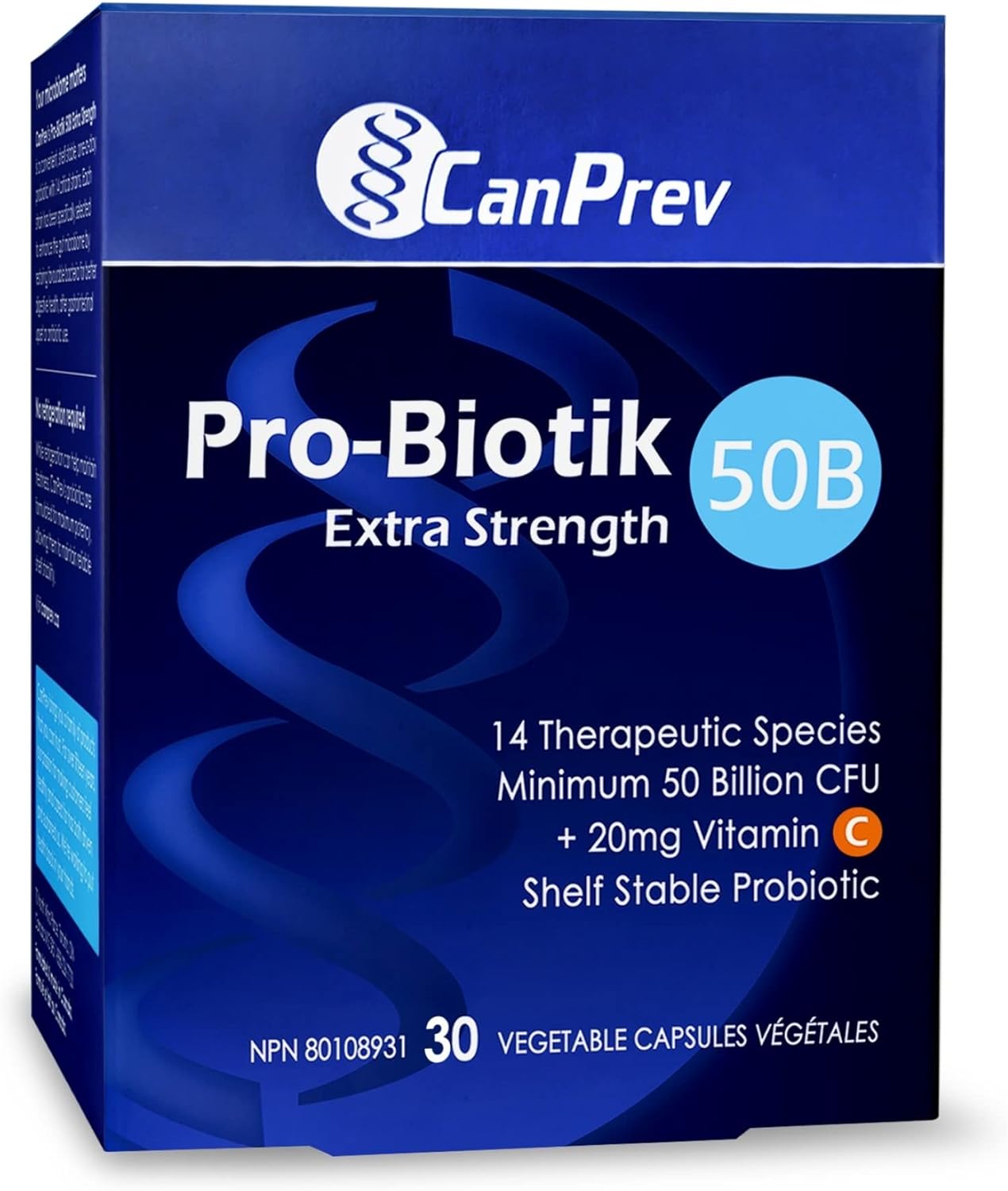 CanPrev Pro-Biotik 50B - Extra Strength | 30 Capsules | Pack of 1 ...