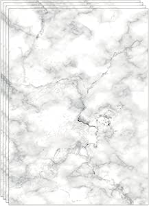 60 A4 Sheets Colourful Marble Paper Printed on Both Sides 90GSM Marbled ...